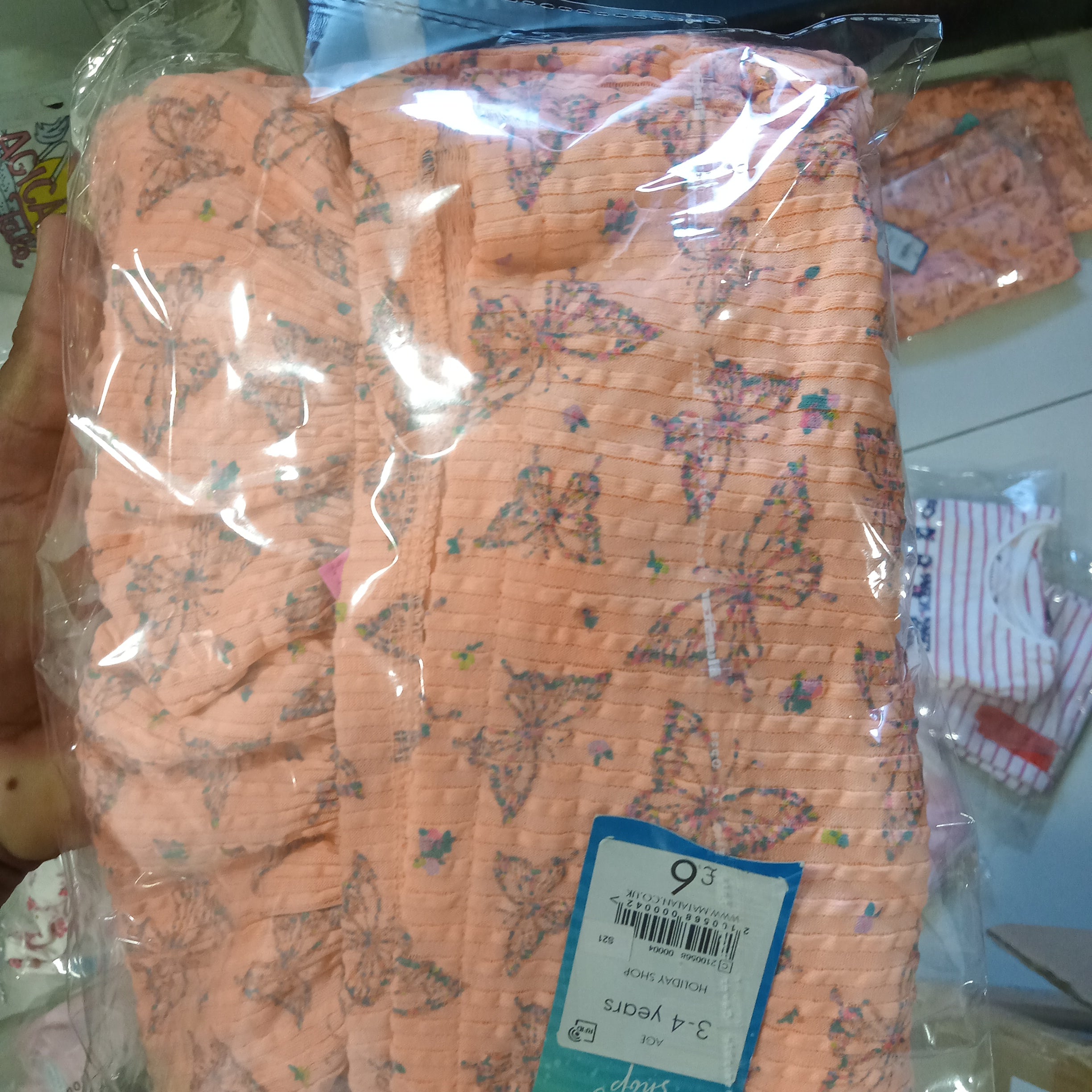 PRIMARK - SLEEVELESS FLOWER DRESS PEACH – Nifty.pk