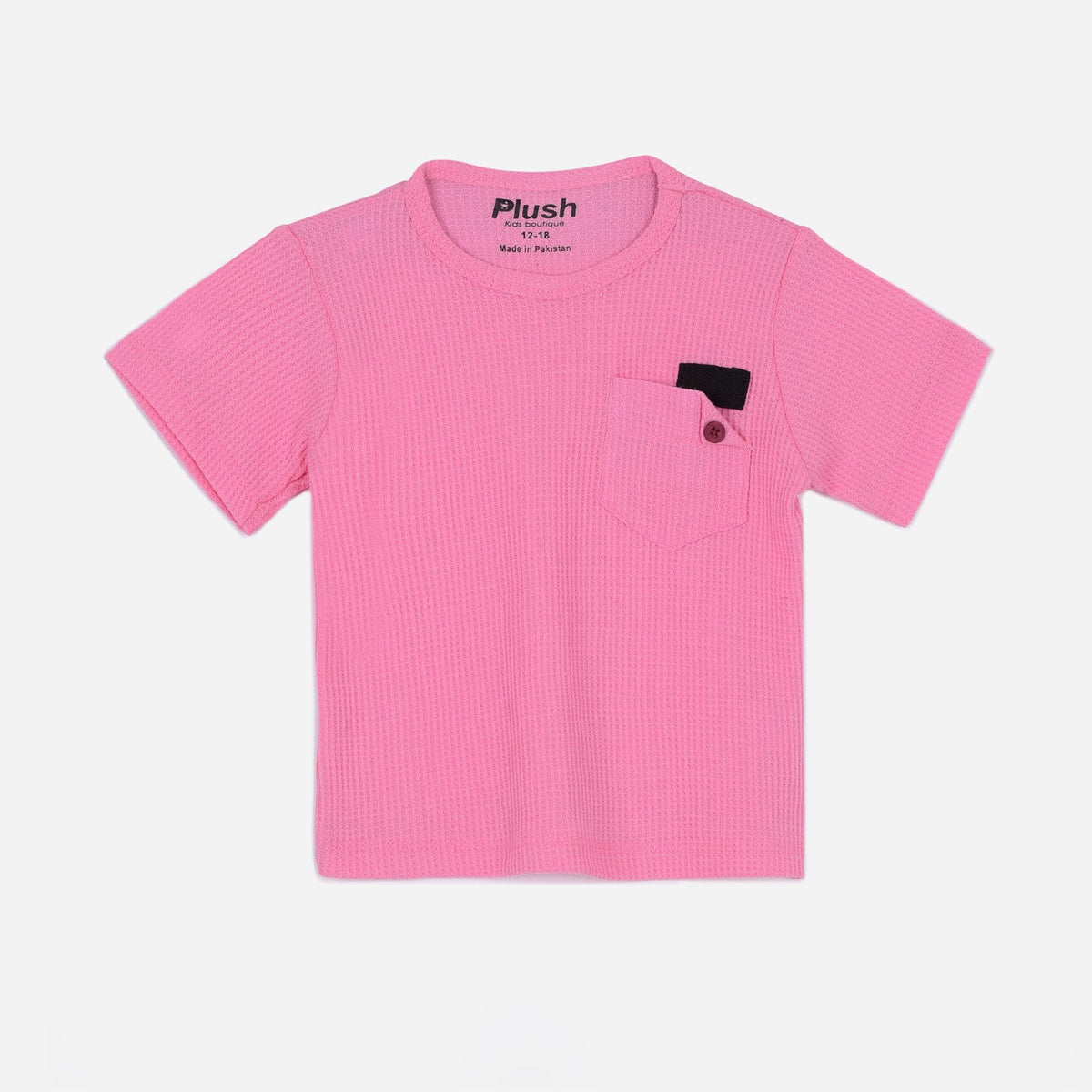 Plush-Waffle Textured Short Sets-Pink – Nifty.pk