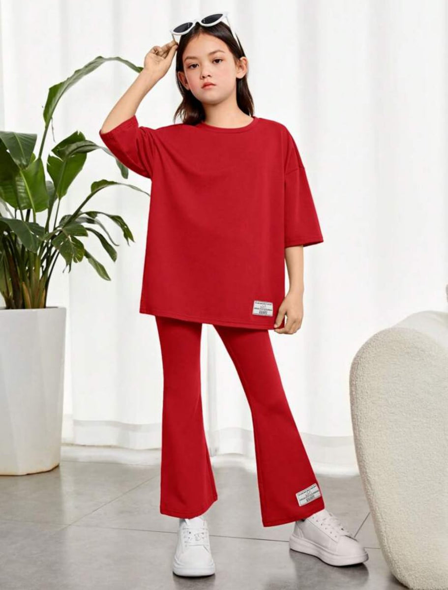 Plush-Nifty Basics - Red with Flapper Trousers – Nifty.pk