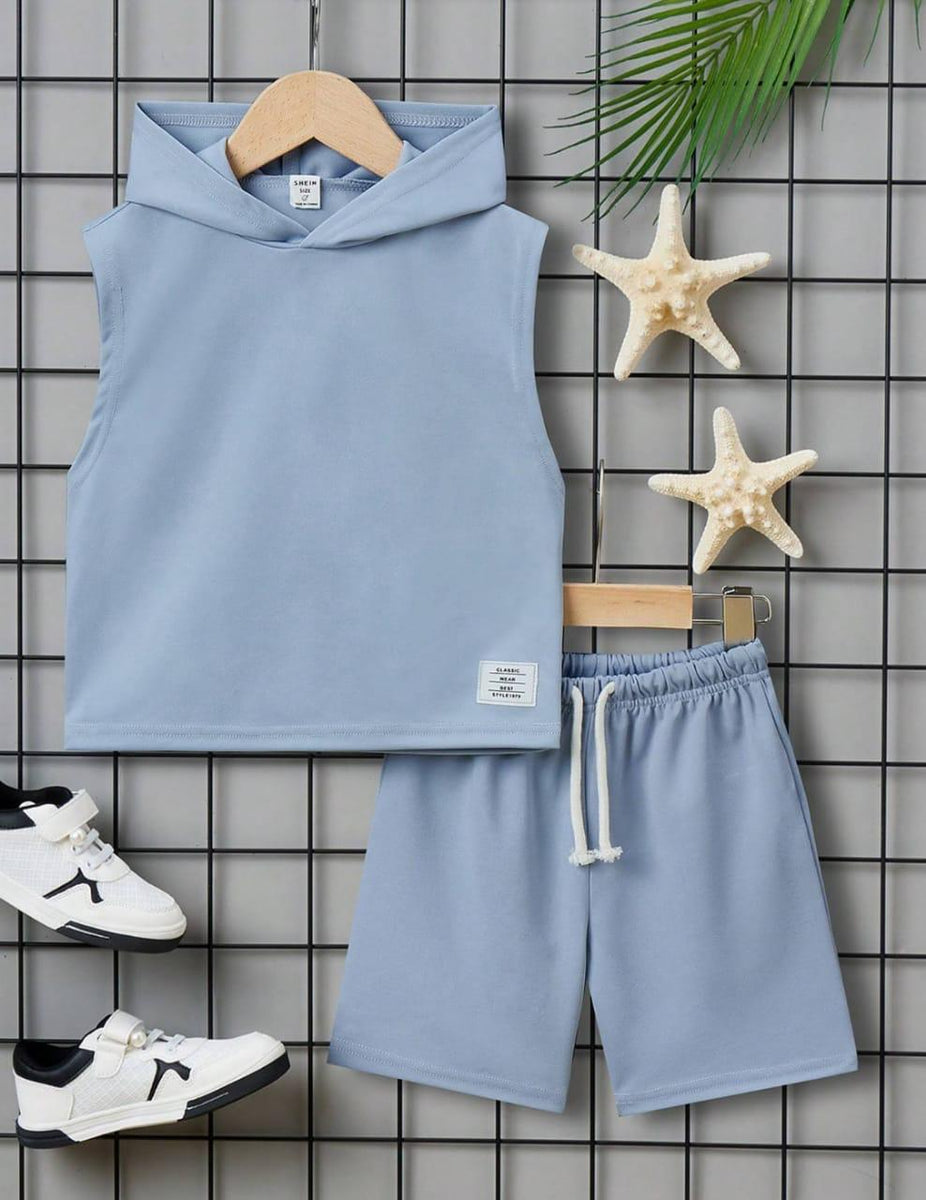 Plush-Nifty Basic Hoodied Shirt & Sando Set - Sky Blue – Nifty.pk