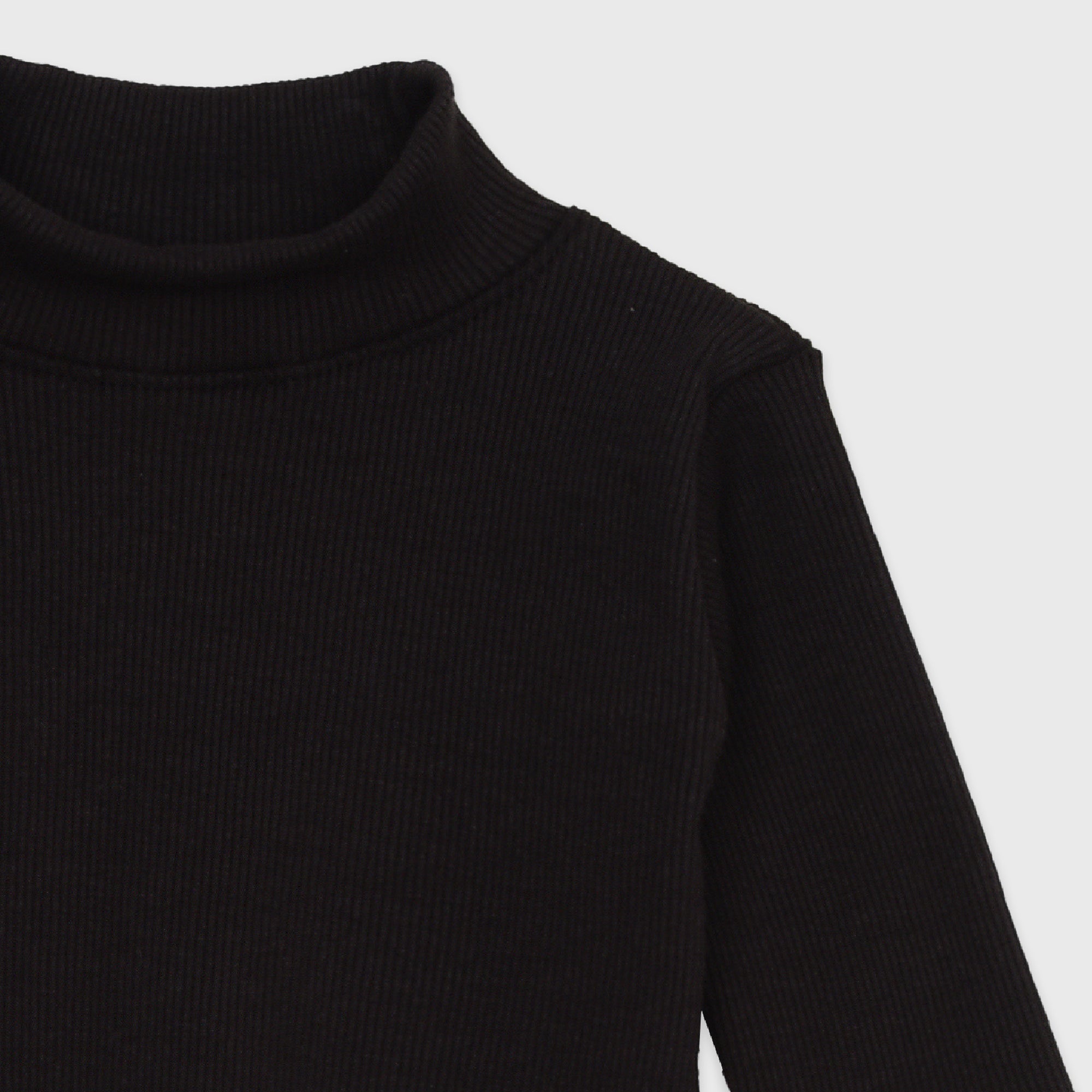 Plush-High Neck Style Ribbed knit Sweat Set - Charcoal – Nifty.pk